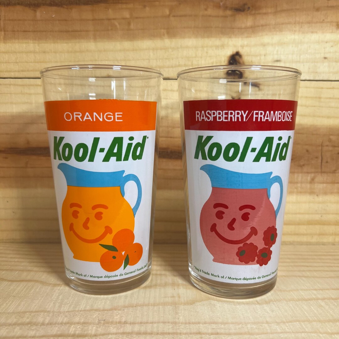 Vintage Kool Aid Drinking Glasses - Etsy