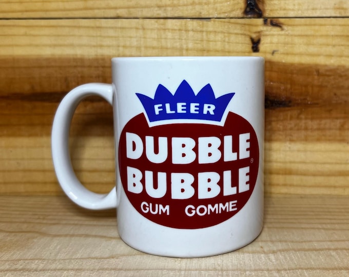 Vintage Fleer Dubble Bubble Double Coffee Mug Cup 1980’s Gum Gomme ...