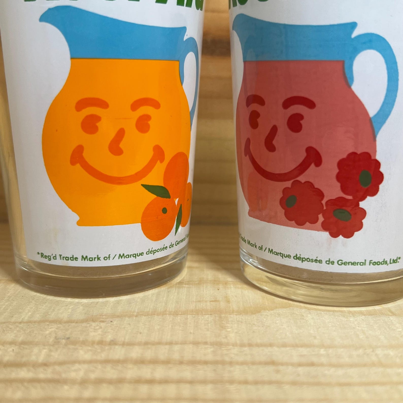 Vintage Kool Aid Drinking Glasses - Etsy