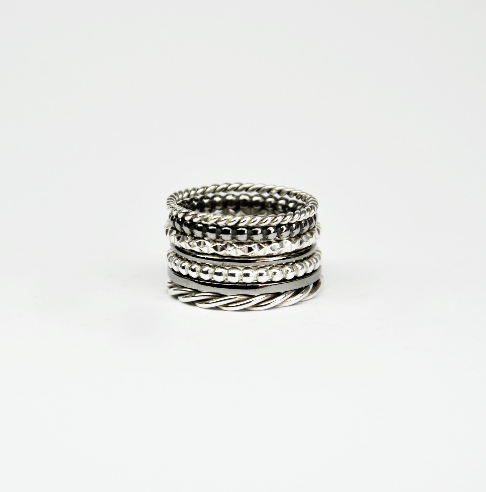 Silver Stacking Rings Stackable Rings Silver Stack Rings - Etsy