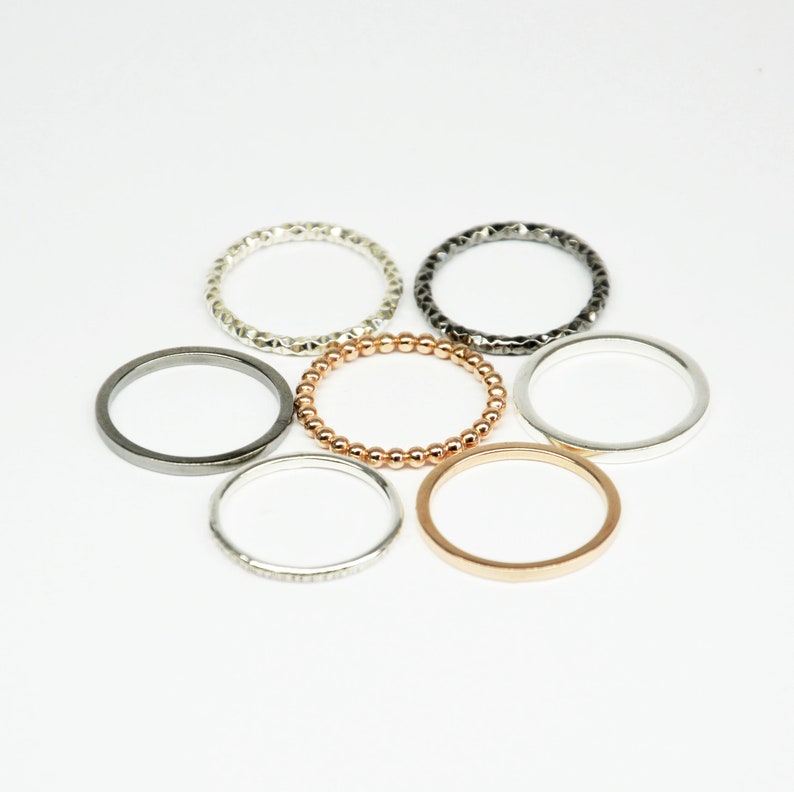 Silver Stacking Rings Stackable Rings Silver Stack Rings - Etsy