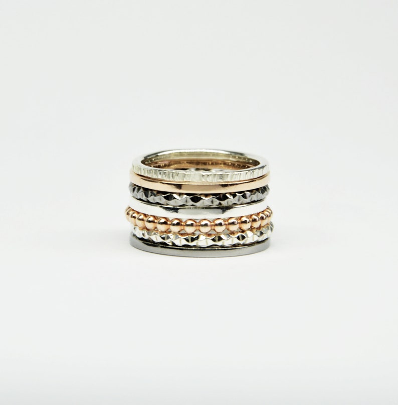 Silver Stacking Rings Stackable Rings Silver Stack Rings - Etsy
