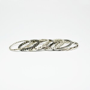 Silver Stacking Rings, Stackable Rings, Silver Stack Rings, Stacking ...