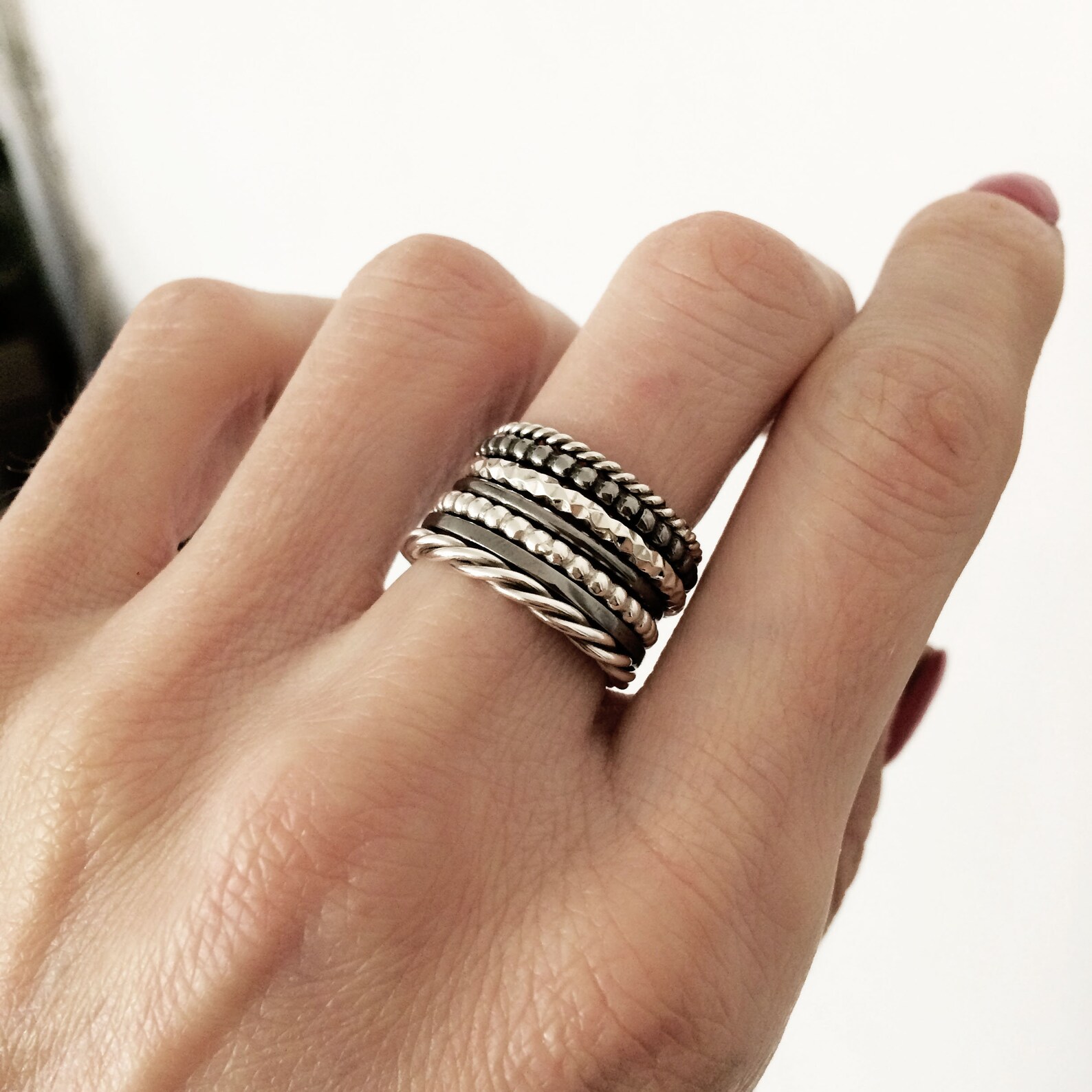Silver Stacking Rings Stackable Rings Silver Stack Rings - Etsy