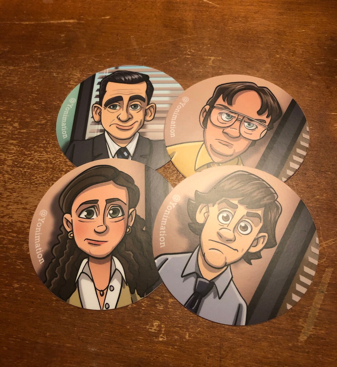 The Office | Vinyl Stickers (set of FOUR) | BUMPER STICKER | Vinyl ...