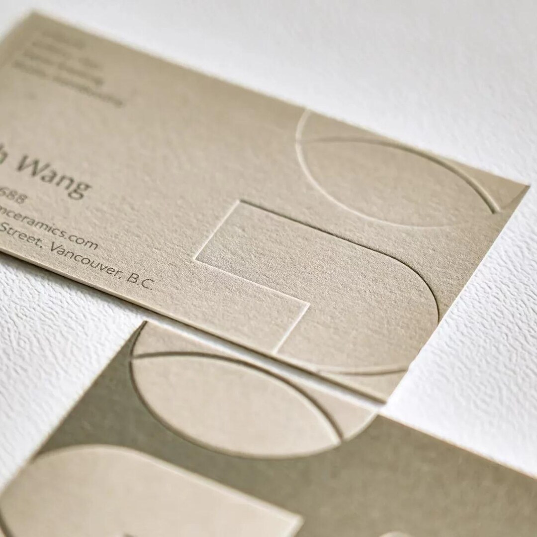 Premium Custom Business Cards With Debossed Logo High-quality ...