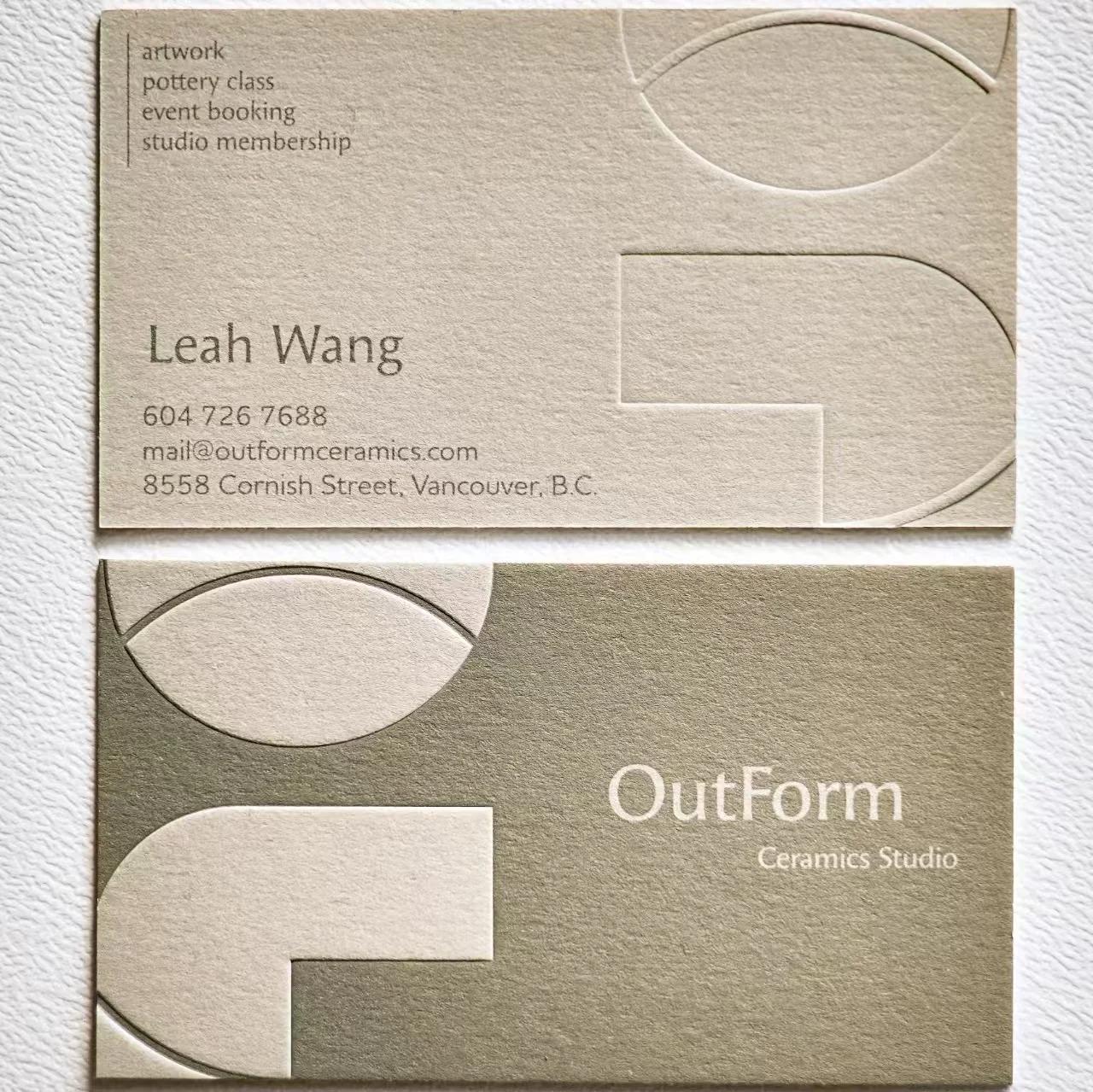Premium Custom Business Cards With Debossed Logo High-quality ...