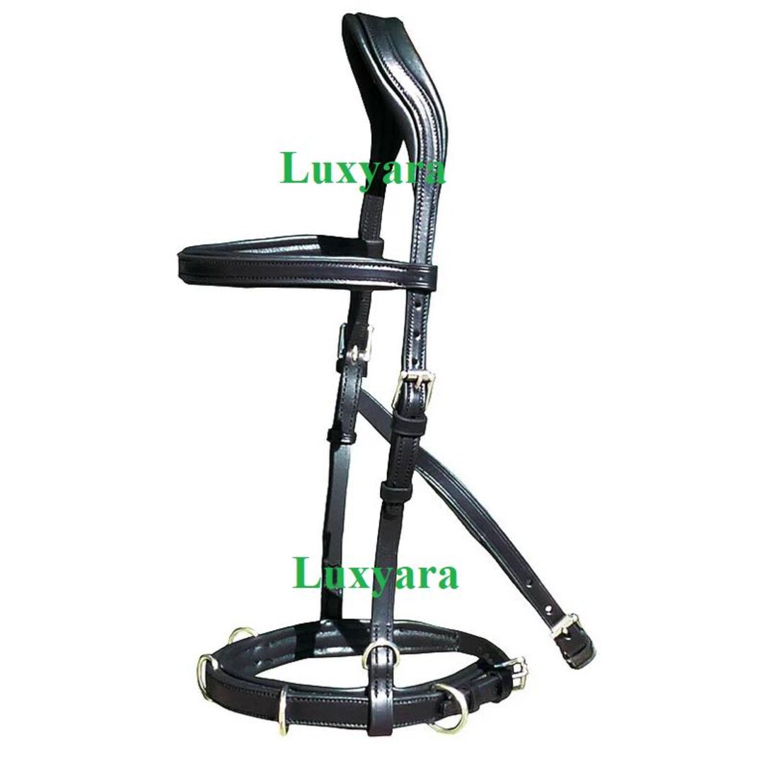 Side-pull / 2 in 1 Handmade Hiking Halter,lusitania Double Rein Bridle ...