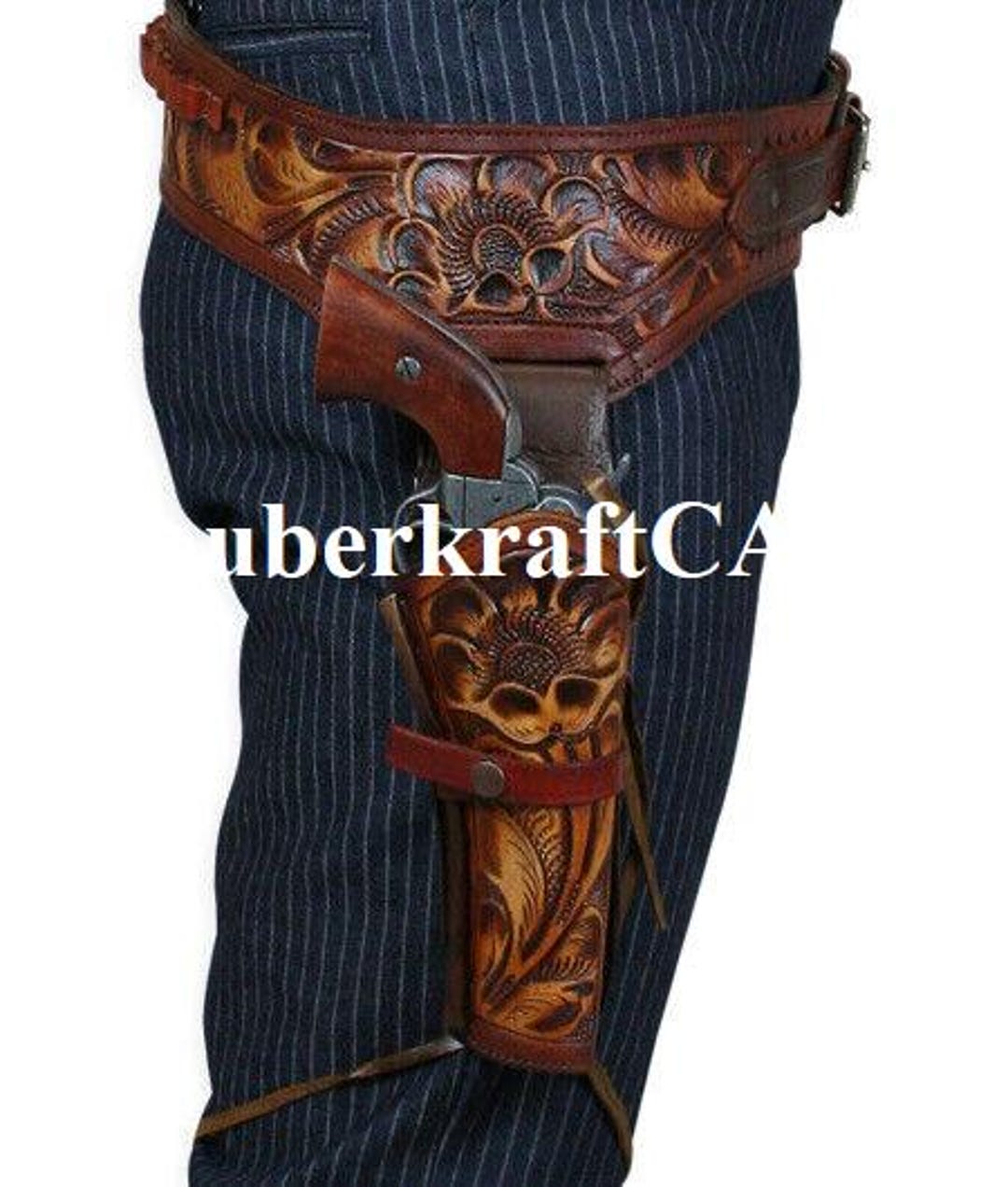 Gun Holster Belt Old West Custom Genuine Leather Handmade Western ...