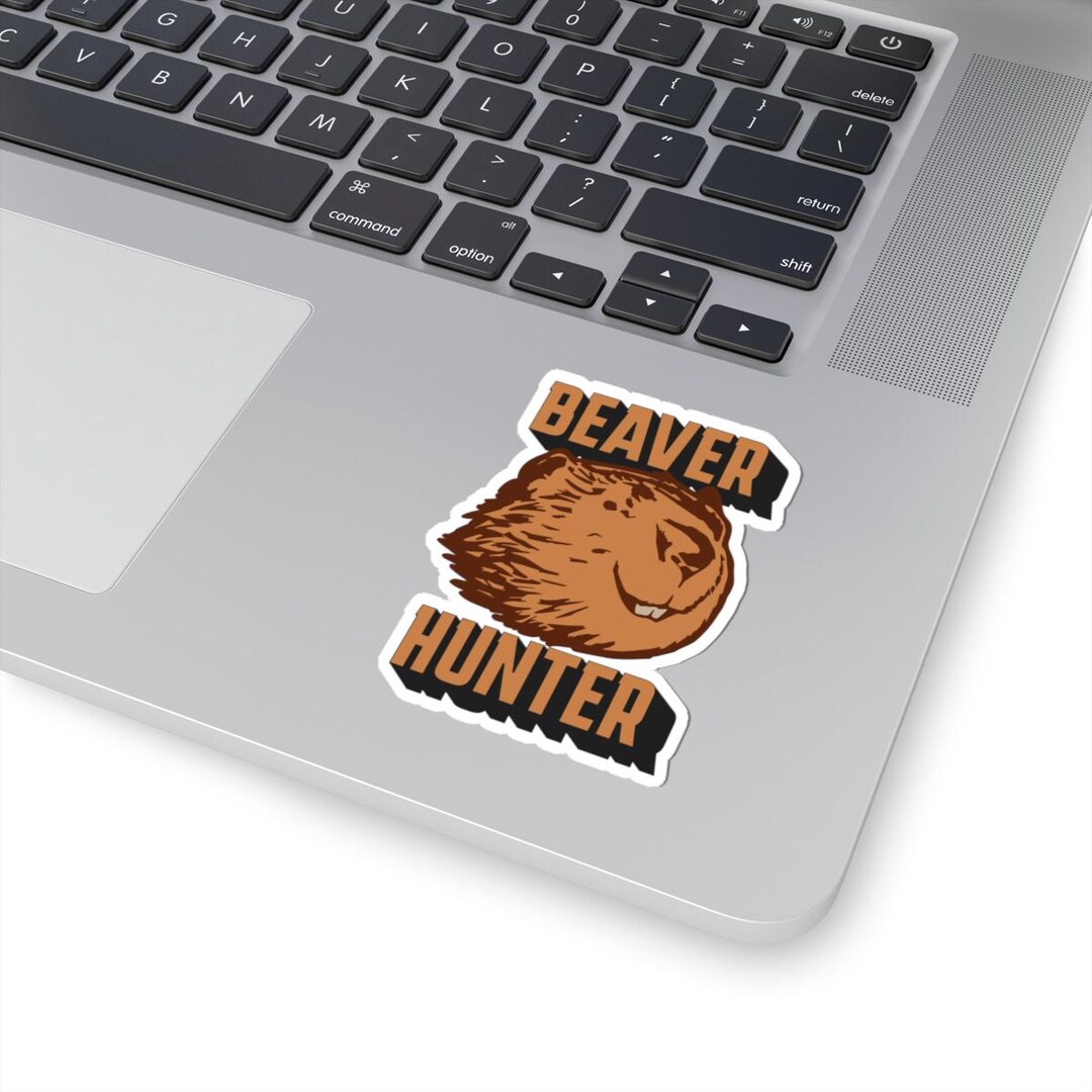 Beaver Hunter Stickers - Fun Outdoor Sticker, Laptop Decals, Gift for ...