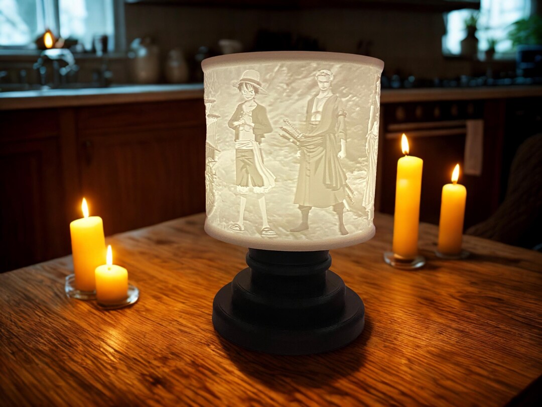 Luffy Lamp, Lovers Pirates, Desk Lithophane Lamp, Soft Lights, Child's ...