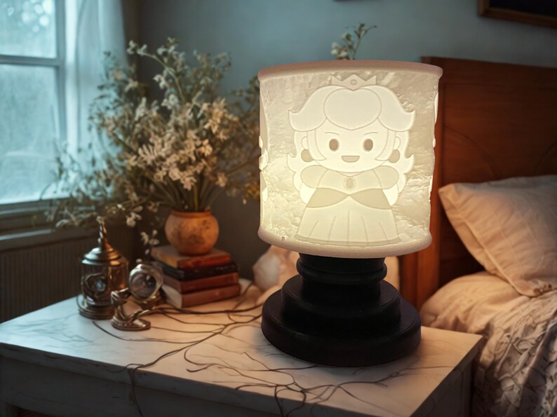 Mario Lithophane Lamp Retro Game Night Light 3D Printed LED Candle Lamp ...