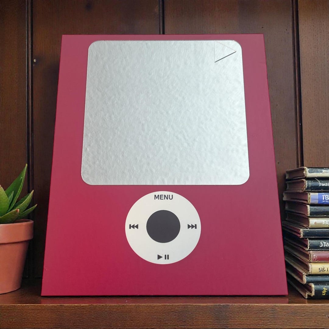 PINK Ipod Nano Mirror Retro Metal Plaque Handmade 8x10 - Etsy