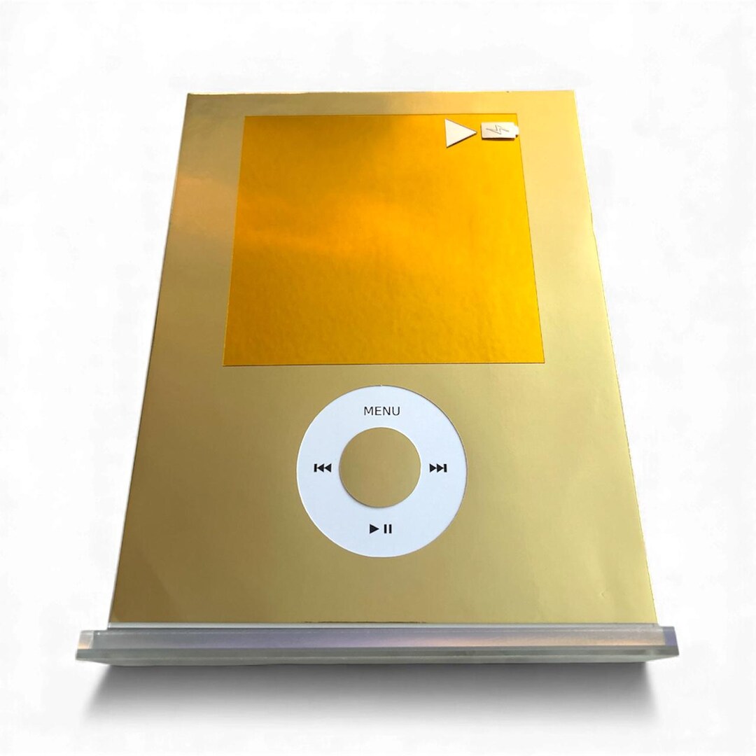 Gold Ipod Nano MP3 Player Inspired Mirror Plaque | Retro Vibrant ...