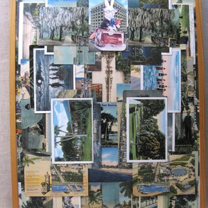 Vintage Religious Collage Crucifix of Antique Post Cards, Framed ...