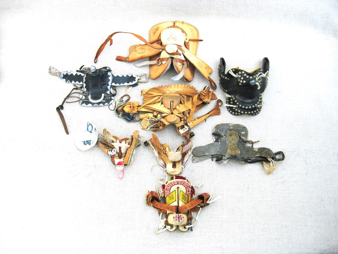 Miniature Saddle Collection, Vintage Horse Equestrian Tack Dollhouse ...