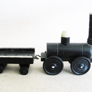 Vintage Folk Art Wooden Toy Train Sculpture Primitive Toys for Nursery ...