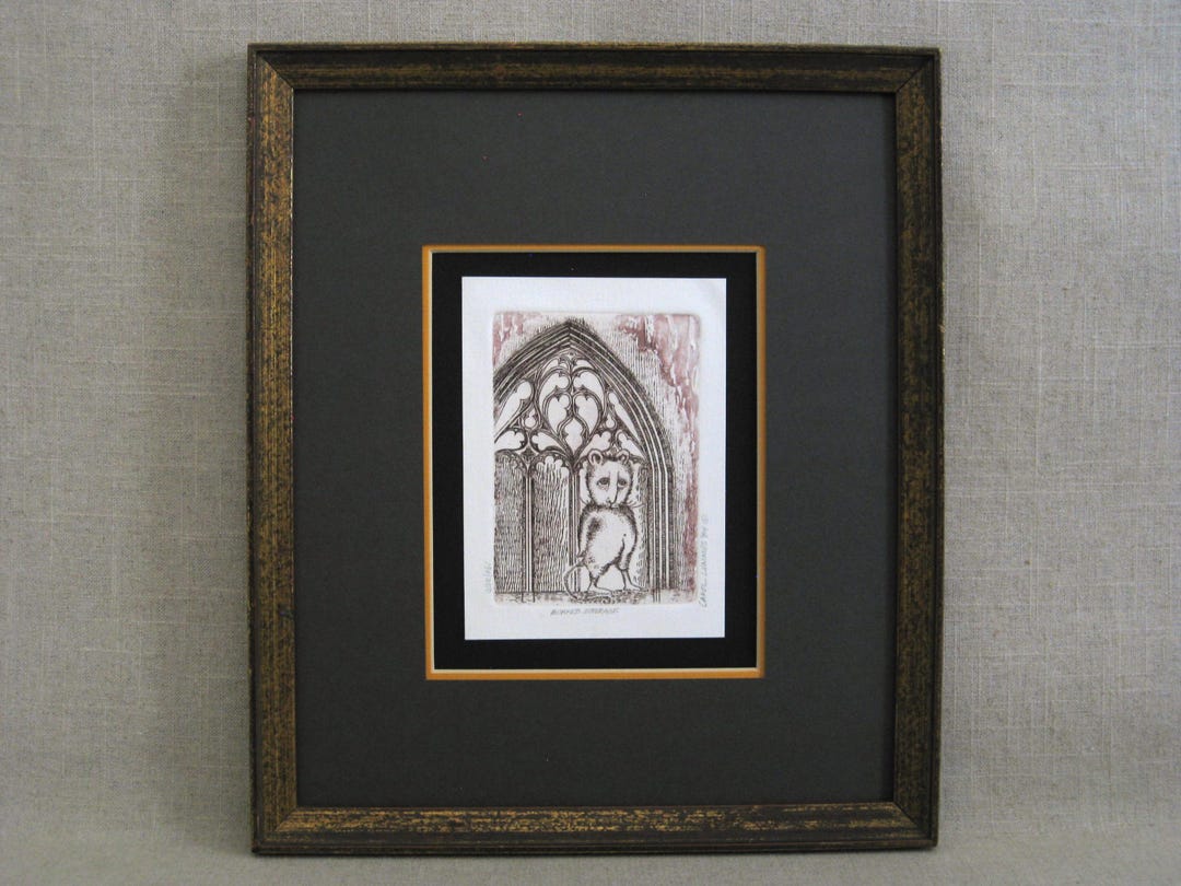 Original Mouse Etching, Framed Carol Travers Lummus Fine Art Print ...