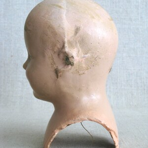 Vintage Composite Doll Head With Shoulder Yoke, Sleepy Eyes Female ...