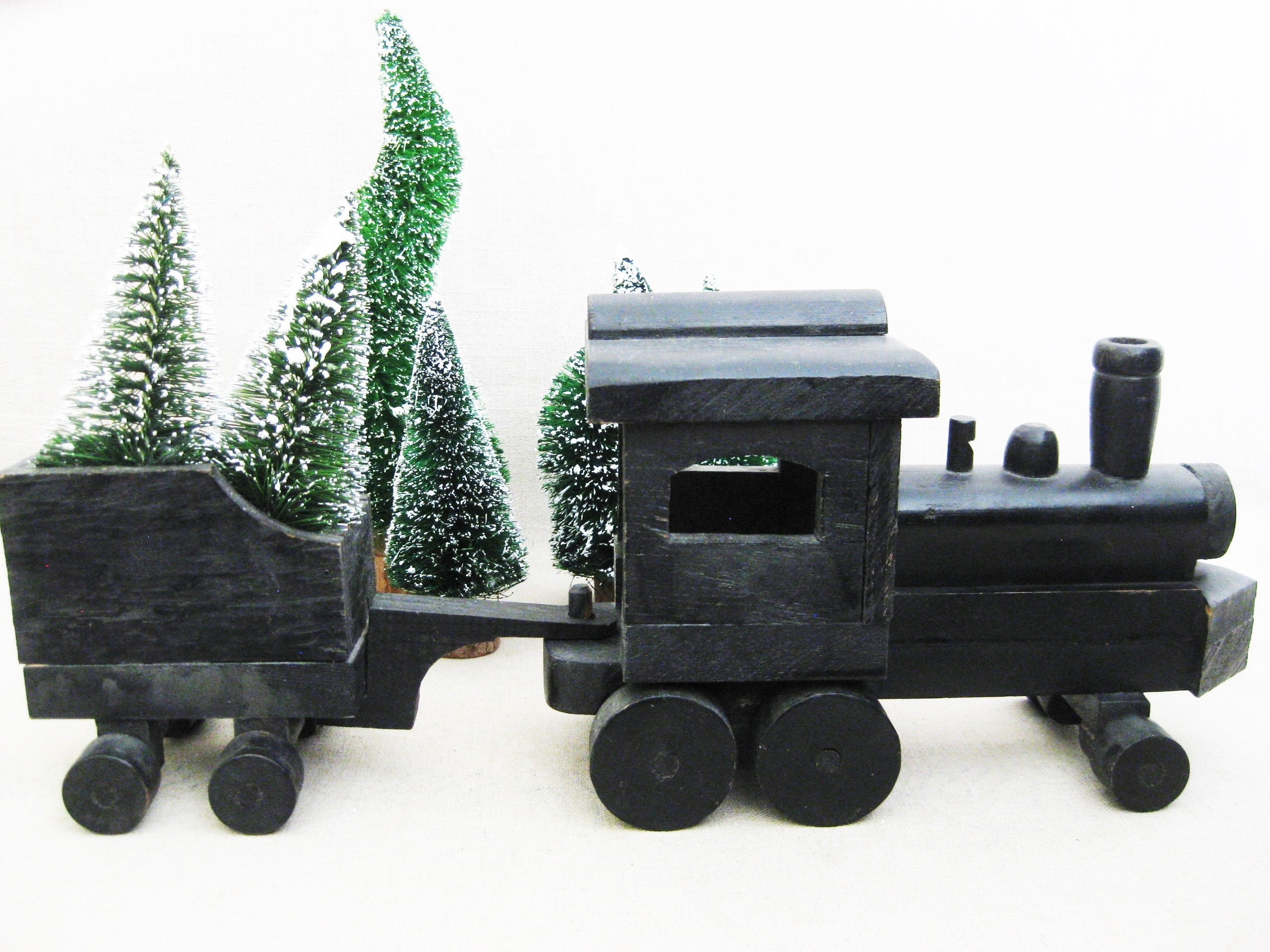 Vintage Toy Train Folk Art Wooden Primitive Toys, Transportation ...