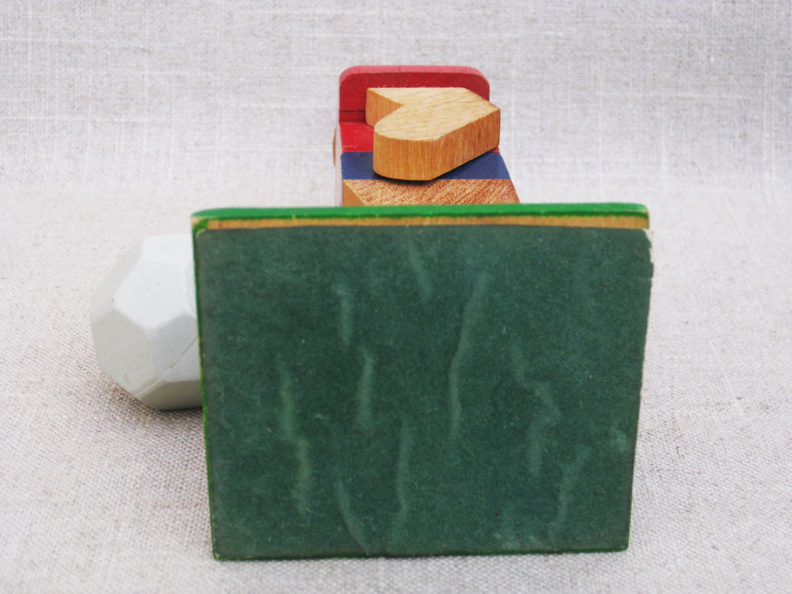 Vintage Soccer Player Toy, Wooden Male Portrait Figure, Mechanical ...