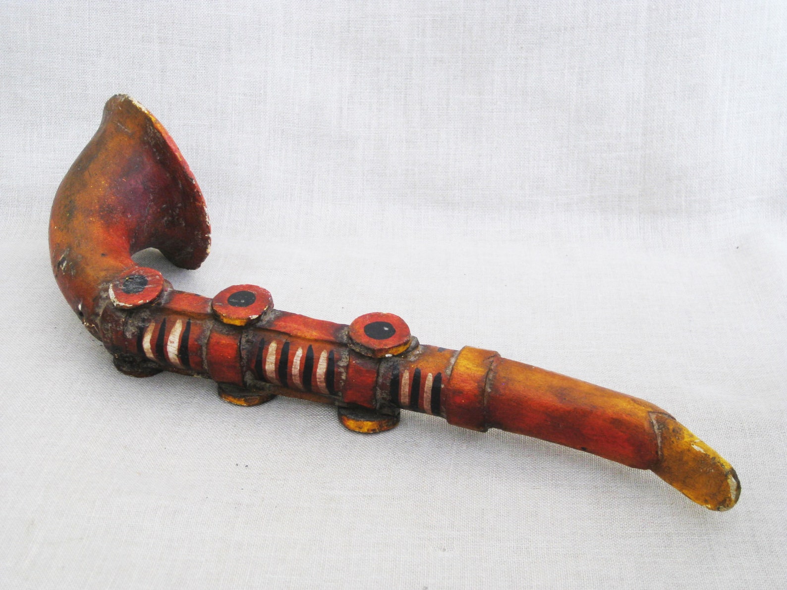 Vintage Hand Carved Folk Art Wooden Saxaphone Musical | Etsy