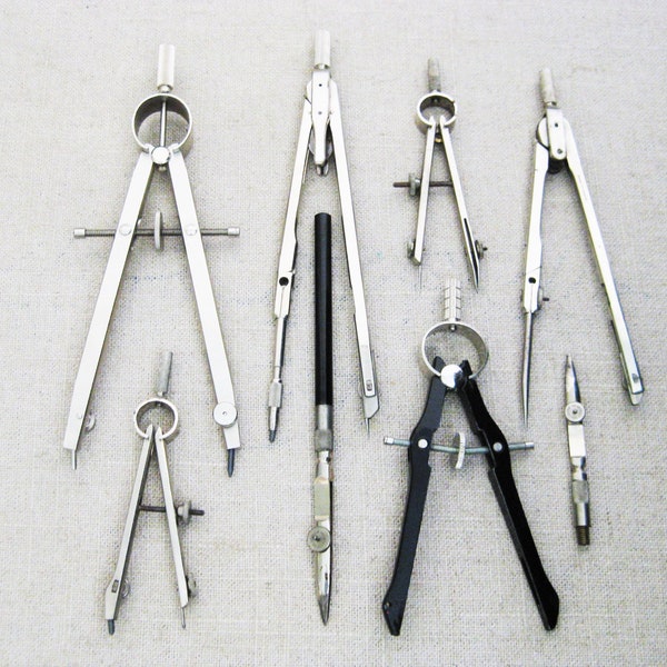 Metal Drafting Compass - Etsy