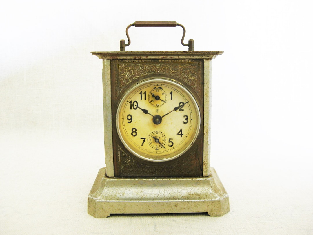 Vintage Junghans Carriage Clock Antique German Time Piece Home Décor ...