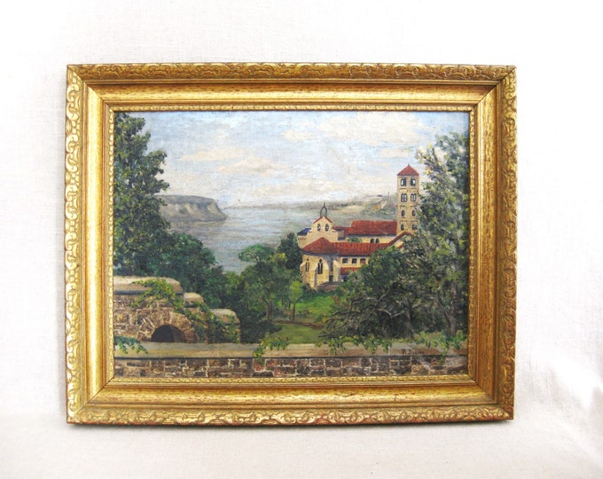 Classical European Landscape Painting, Original Framed Vintage ...