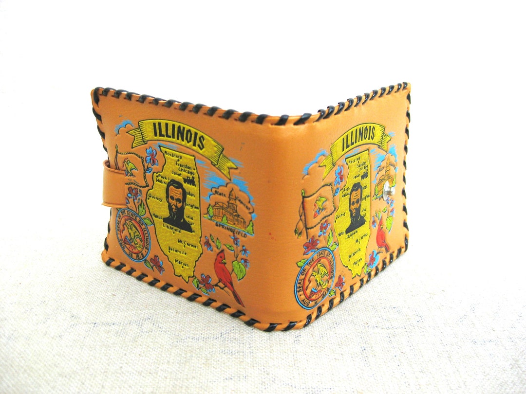 Vintage Souvenir Wallet for Kids Illinois Land of Lincoln Childs Travel ...