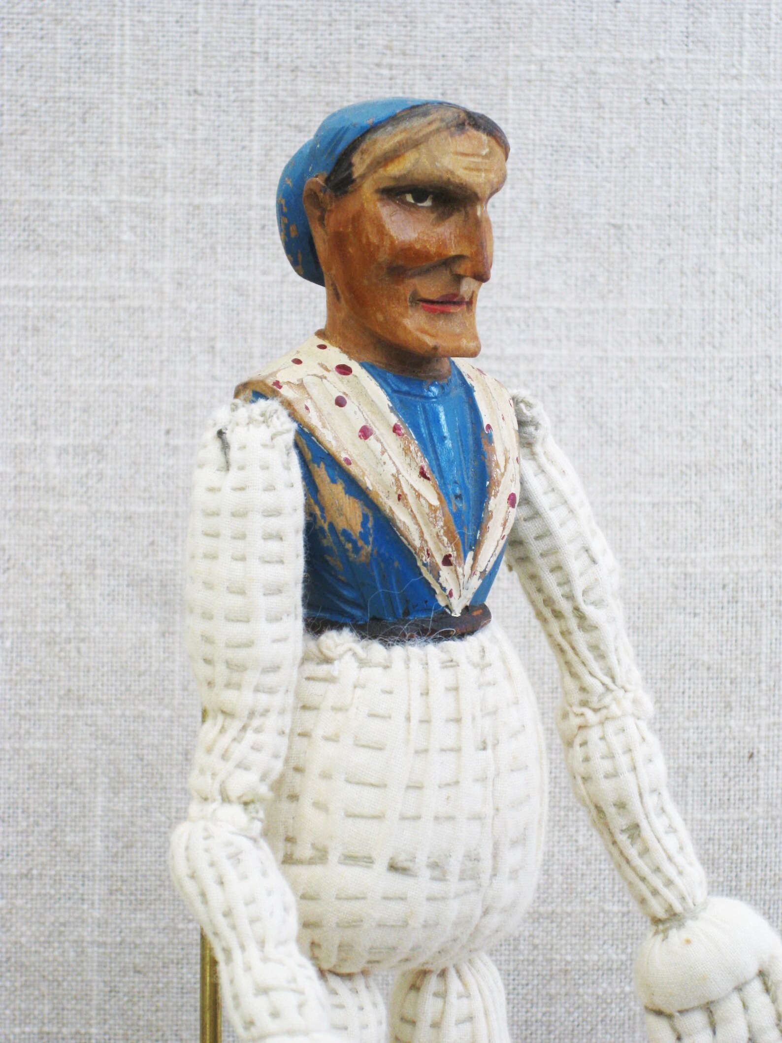 Folk Art Female Portrait Sculpture Primitive Doll Assemblage - Etsy