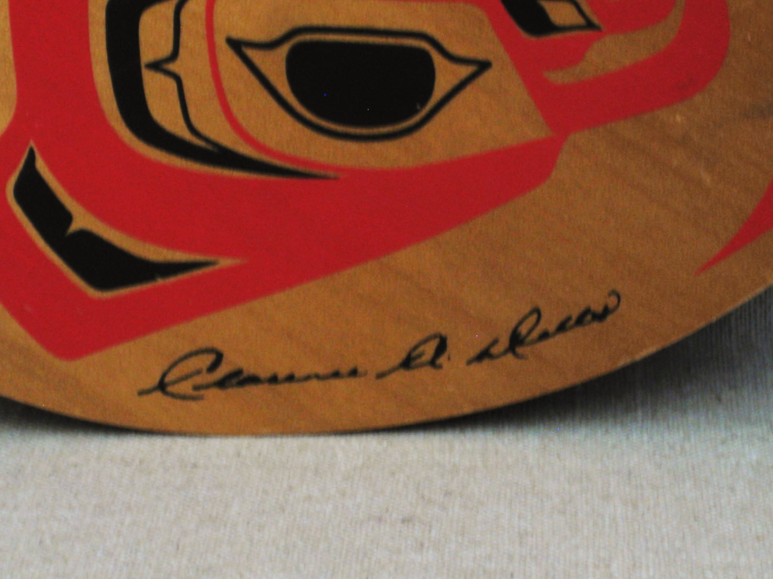 Vintage Box, Clarence Wells Round Wooden Box, Haida Art, Native ...