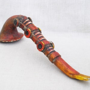 Vintage Hand Carved Folk Art Wooden Saxaphone Musical | Etsy