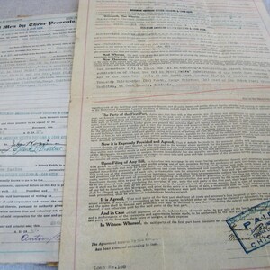Vintage Deeds Antique Documents Property Deed Late 1800 - Etsy