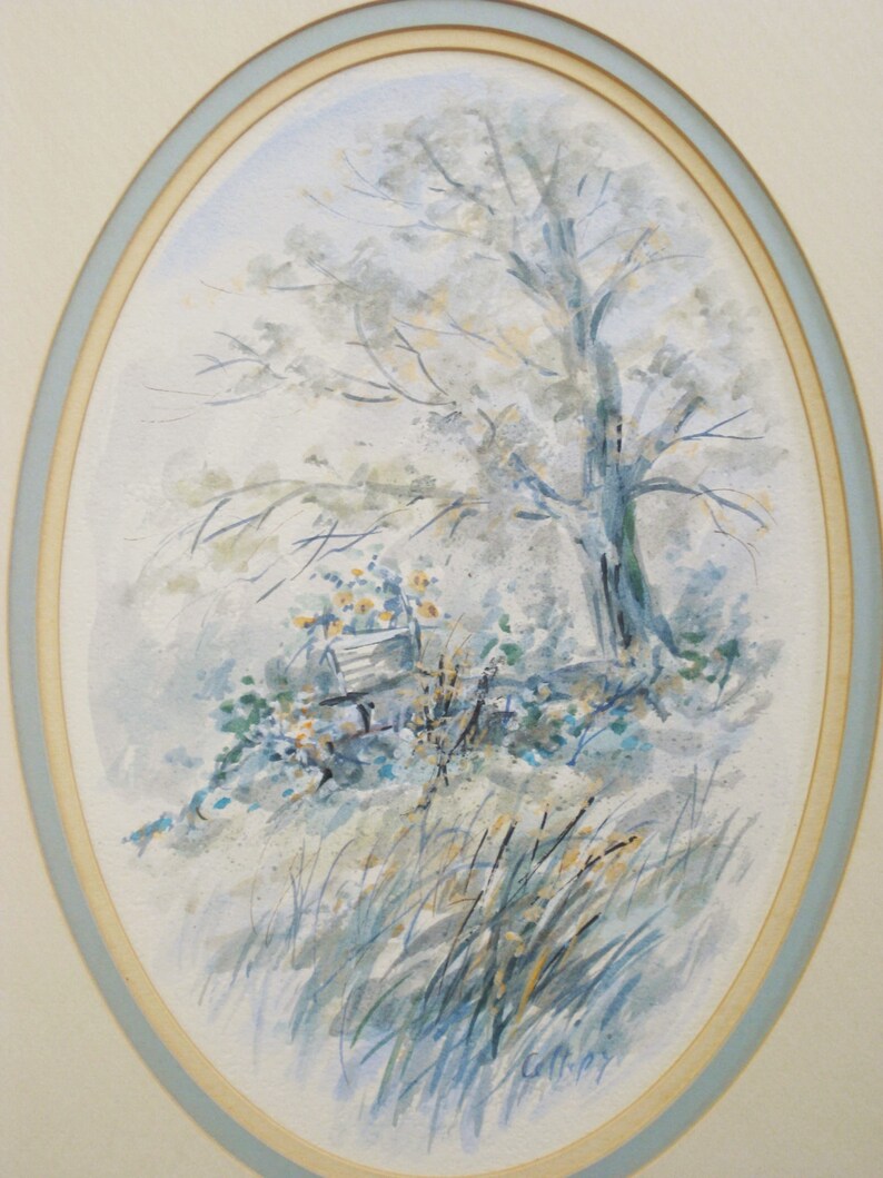 Vintage Landscape Watercolor Painting Richard K Collopy - Etsy