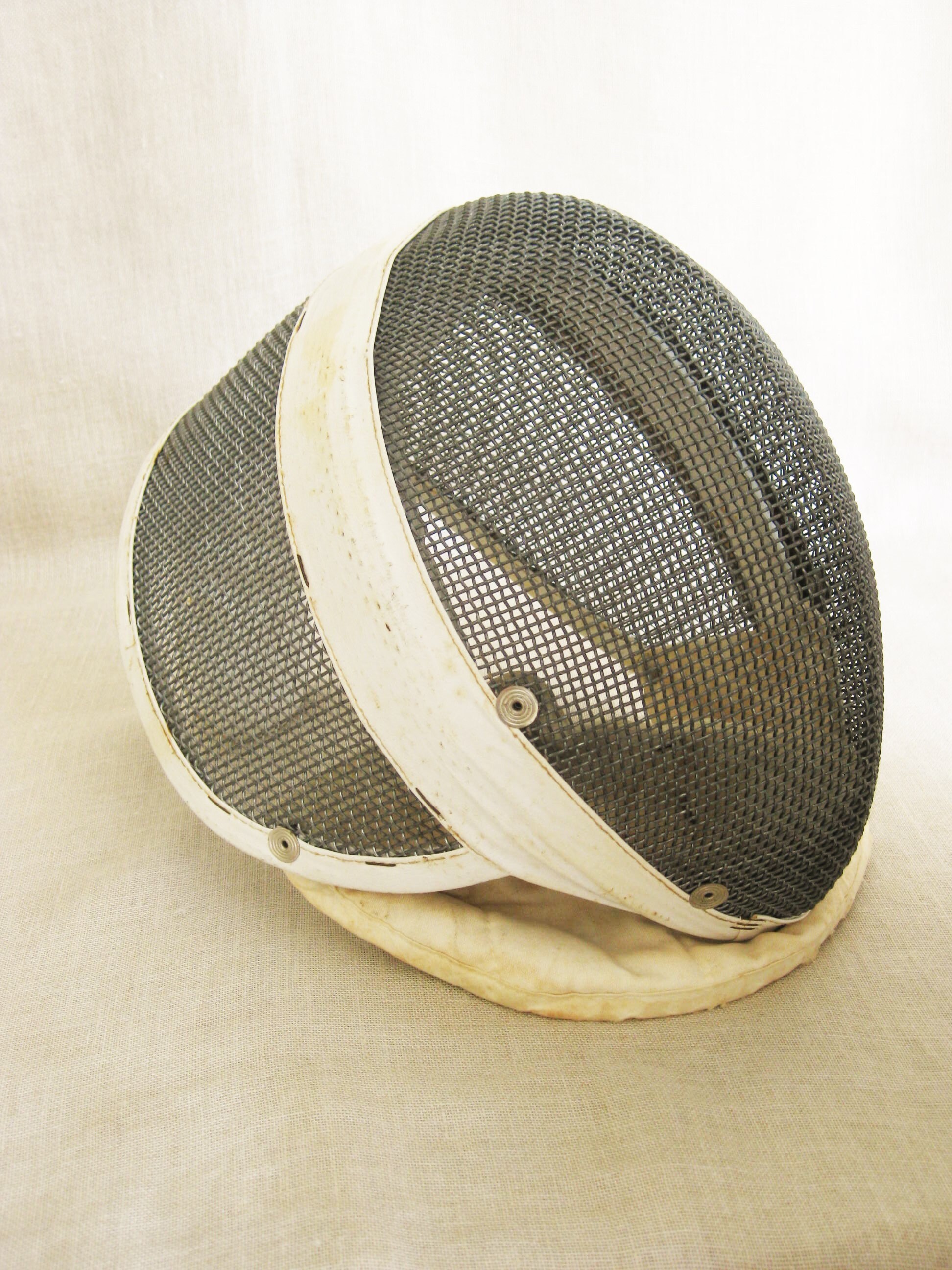 Vintage Fencing Mask, Sporting Goods, Helmet, Wire Mesh, Protective ...