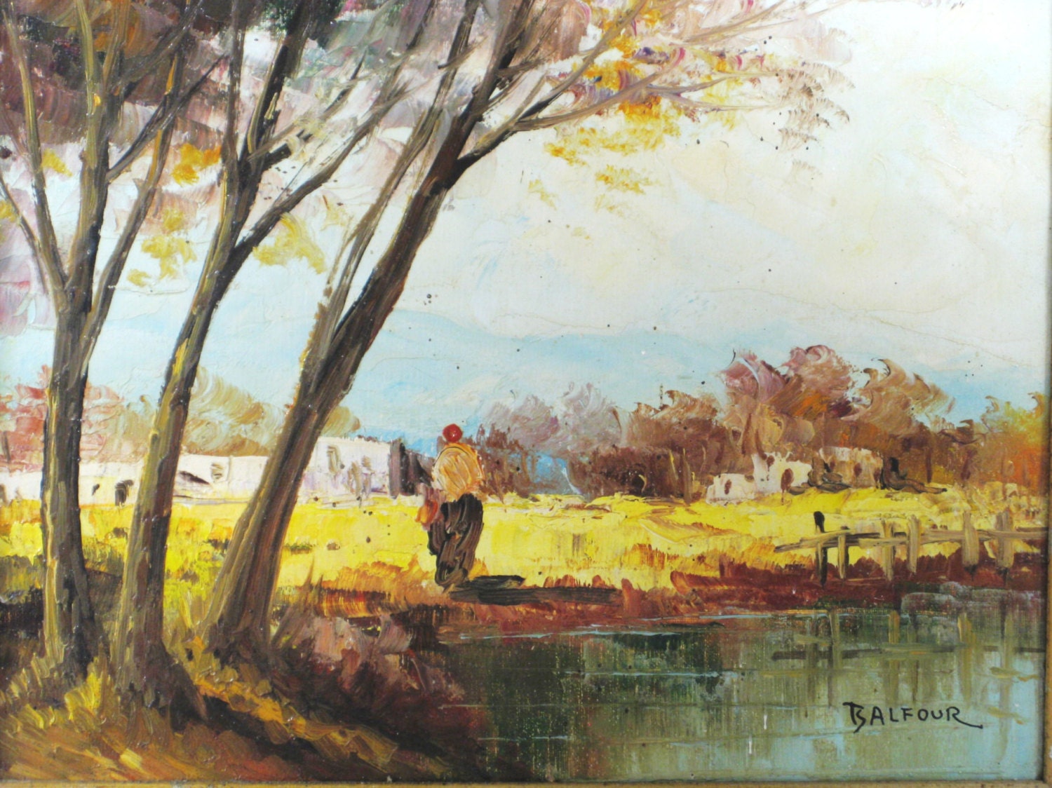 Vintage Landscape Painting, James Lawson Balfour Mid-Century, Framed ...