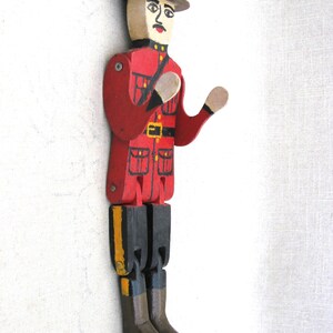 Folk Art Limberjack Jig Man Dancing Canadian Mountie Male Doll Figure ...