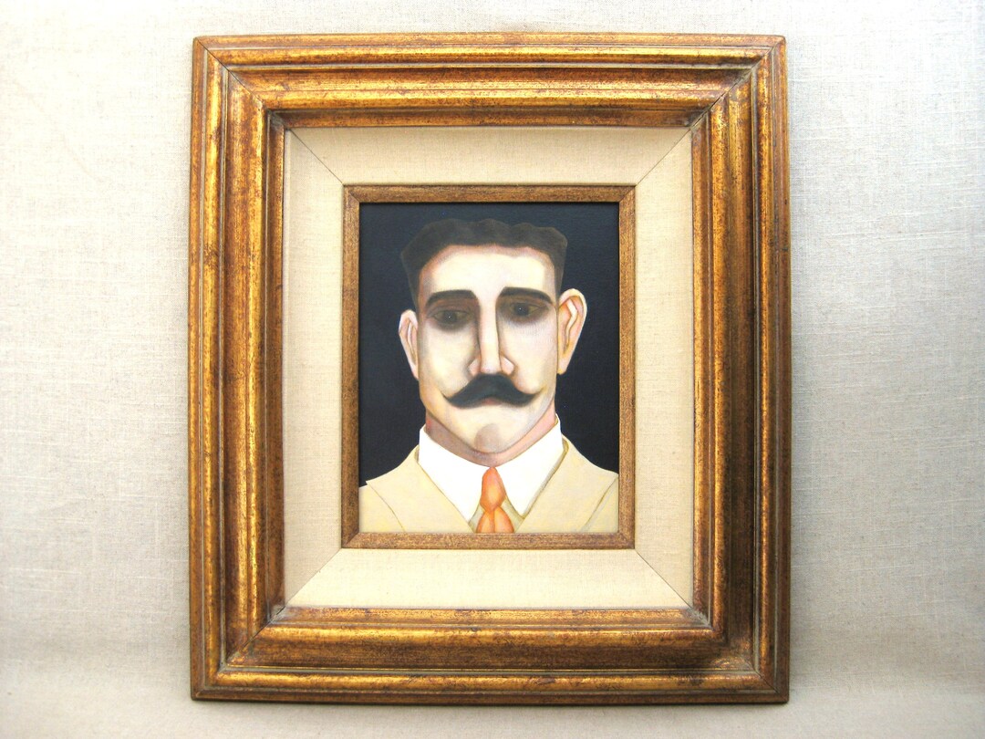 Male Portrait Painting Original Framed Paintings of Men Fine Art Wall ...