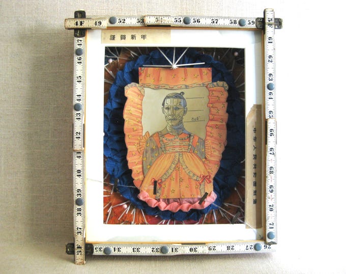 Assemblage Male Portrait Shadow Box Sculpture Wall Collage Original ...