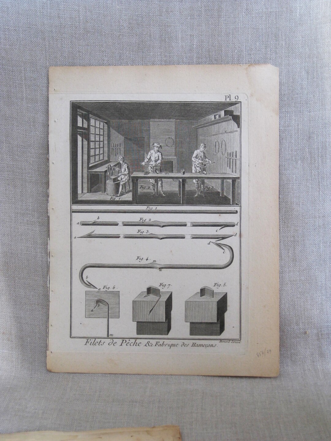 Vintage Engraving, Antique Book Plate, 18th Century Original, Bernard ...