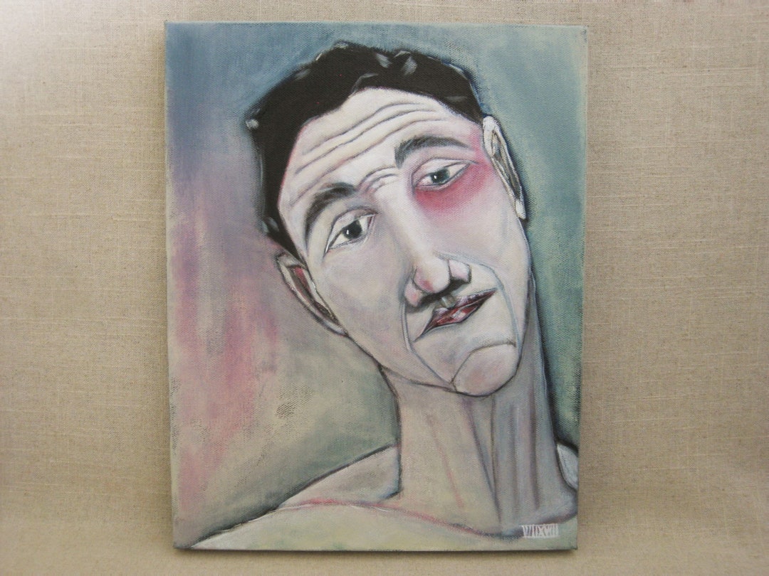 Contemporary Portrait Paintings of Men, Original Masculine Portrait ...