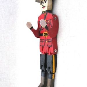 Folk Art Limberjack Jig Man Dancing Canadian Mountie Male Doll Figure ...