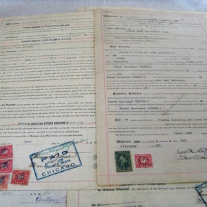 Vintage Property Deeds, Antique Documents Late 1800 Collection - Etsy