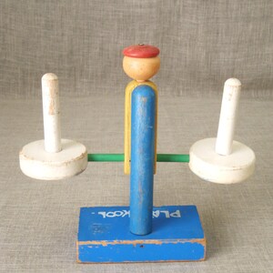 Vintage Playskool Balancing Man Wooden Toy Male Figure - Etsy