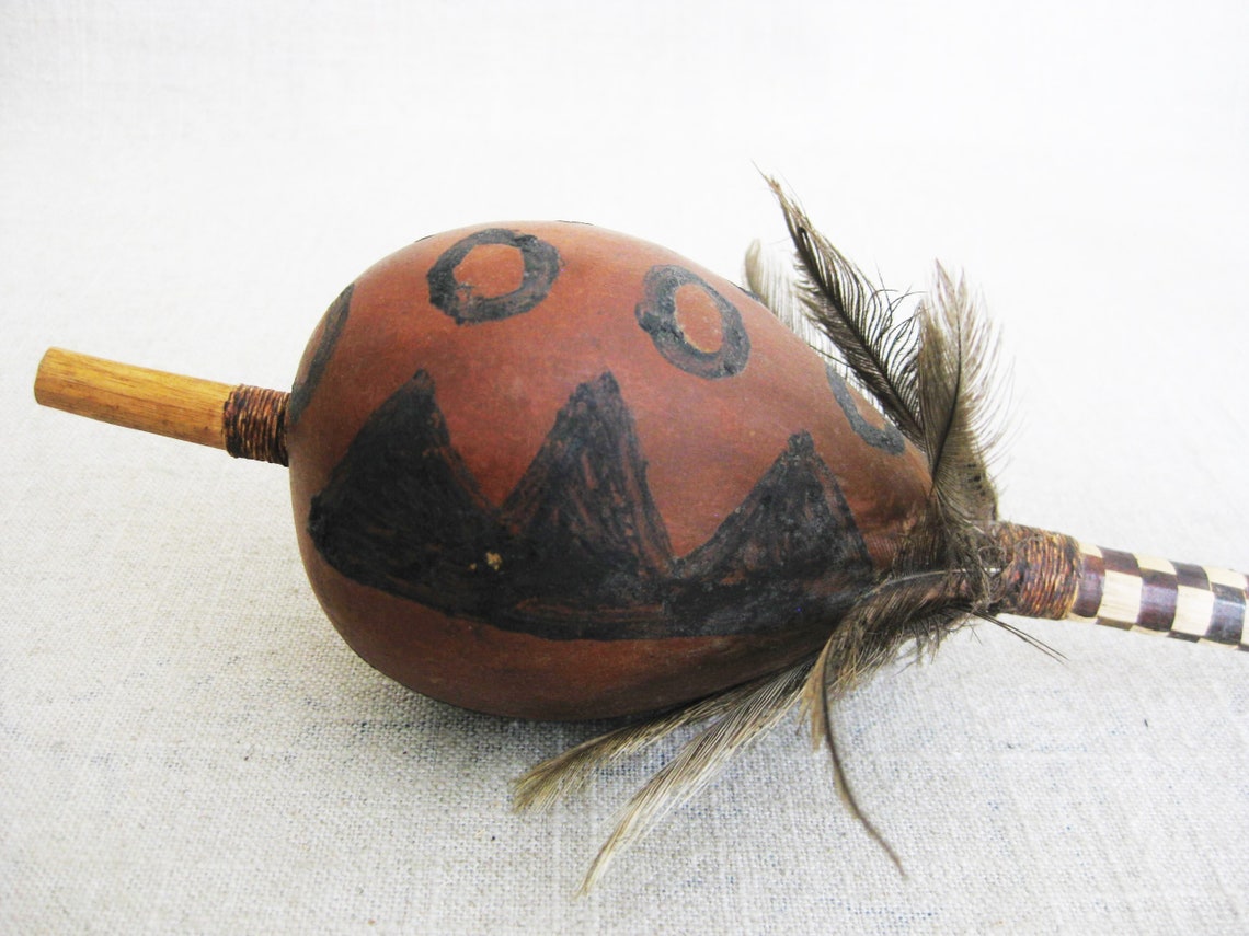 Vintage Tribal Rattle Maraca Primitive Musical Instrument - Etsy