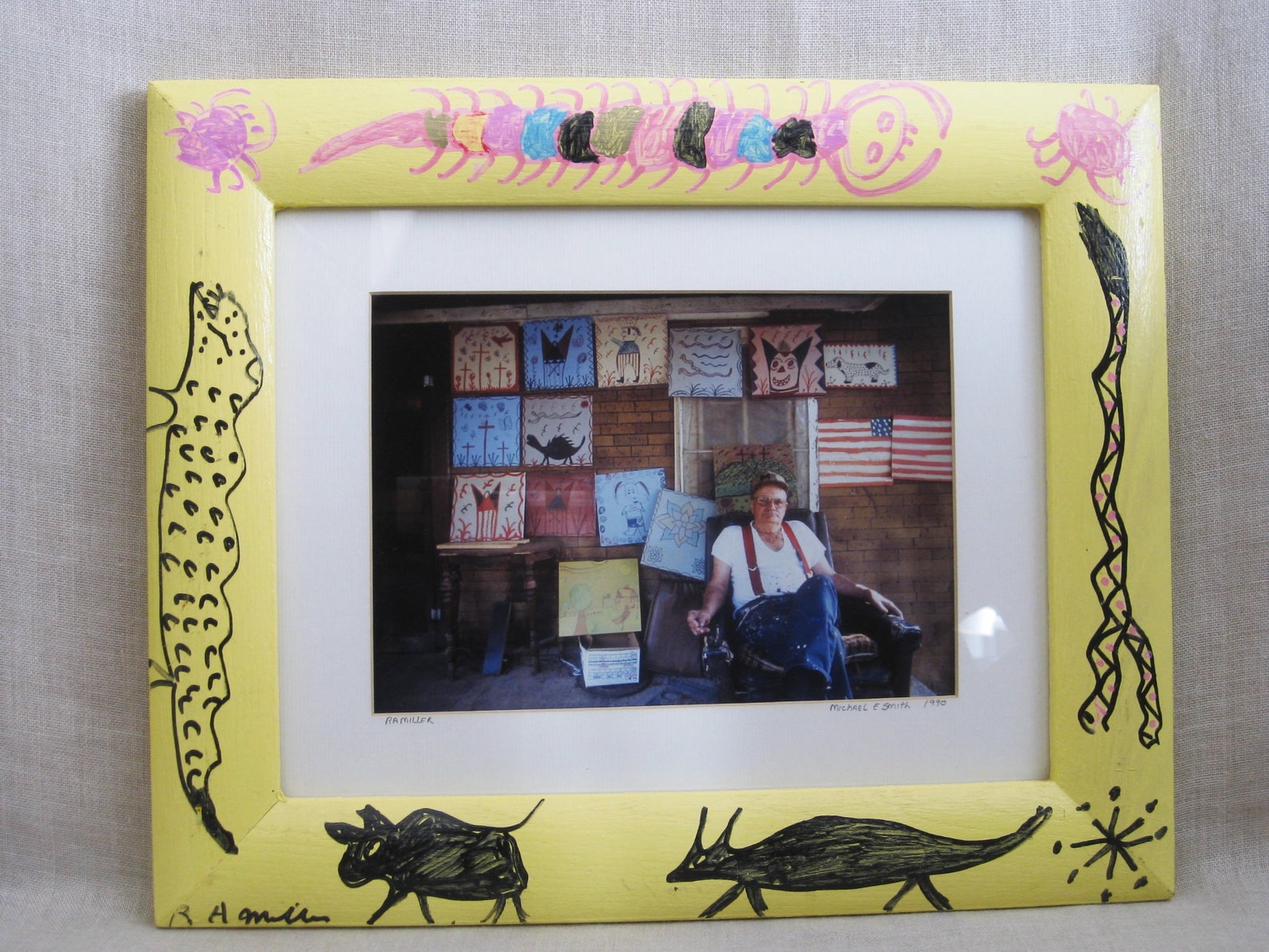 Vintage Photograph of RA Miller Framed in RA Miller Hand | Etsy