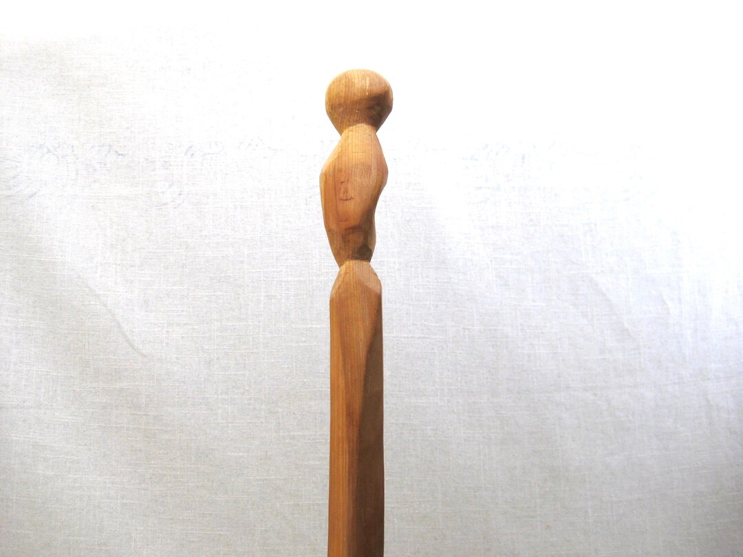 Alvin Jarrett Folk Art Cane, Hand Carved Walking Stick, Rockvale ...