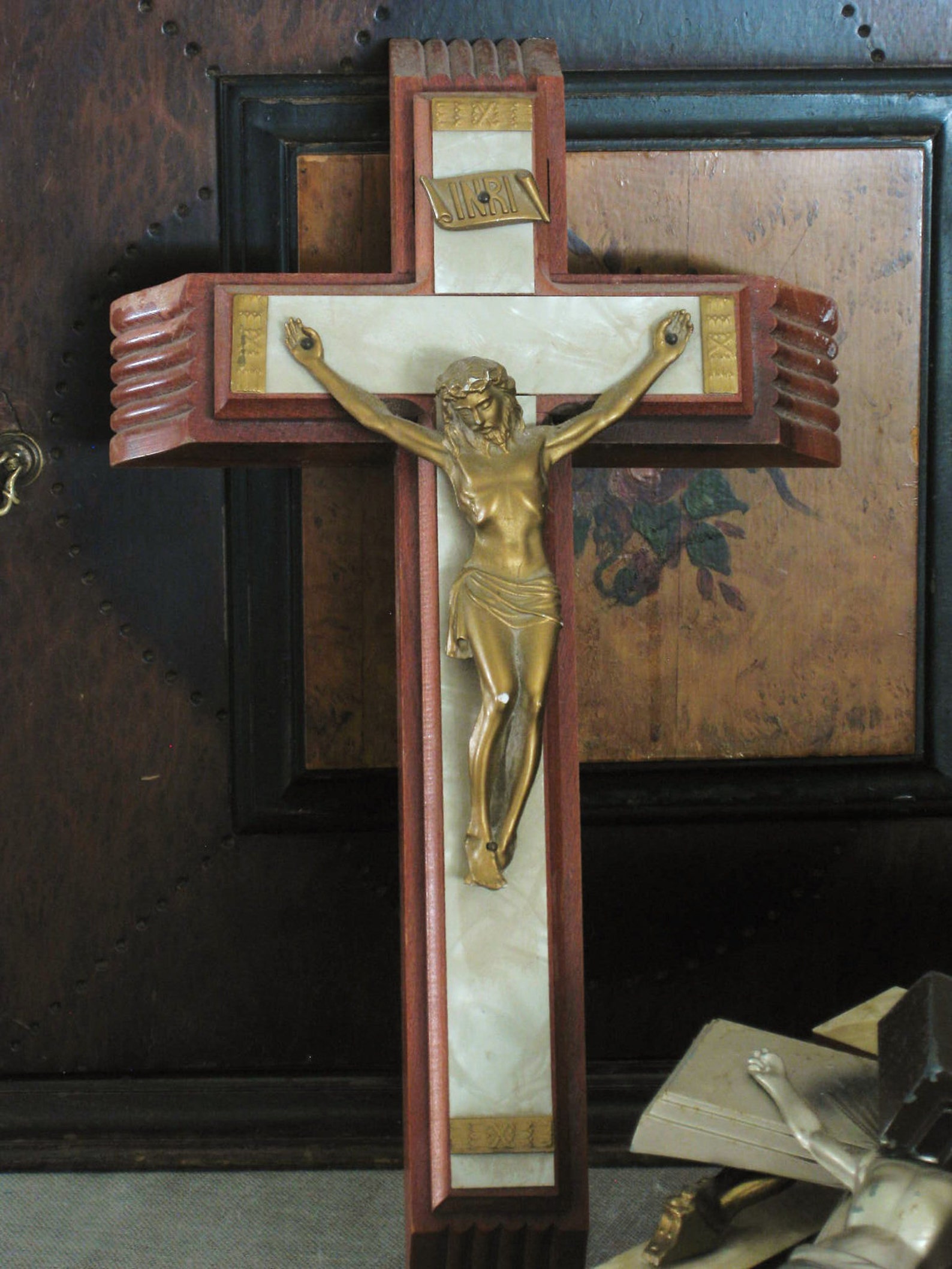 Antique Sick Call Crucifix Vintage Religion | Etsy