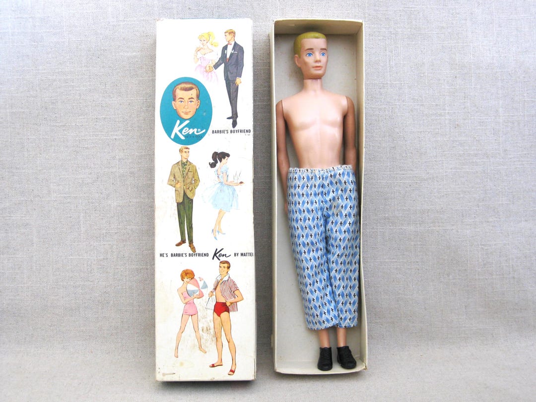 Mid-century Ken Doll in Original Box, Style Number 750 - Etsy